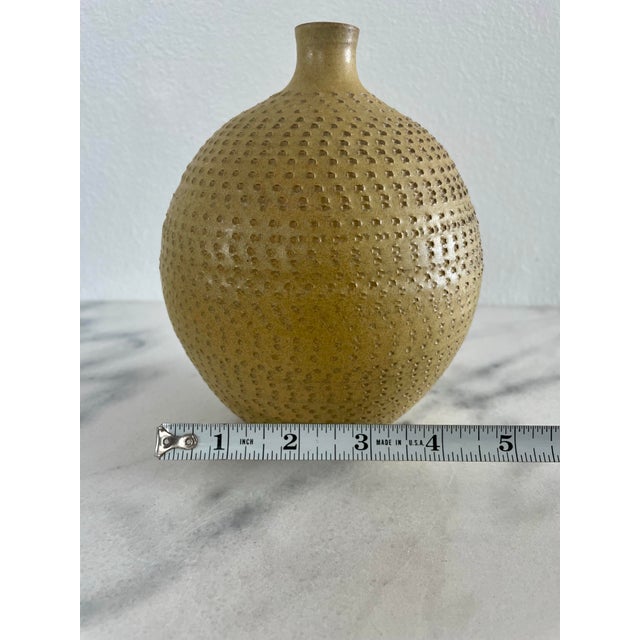 Vintage Otagiri Omc Japan Stoneware Textured Pottery Vase | Chairish