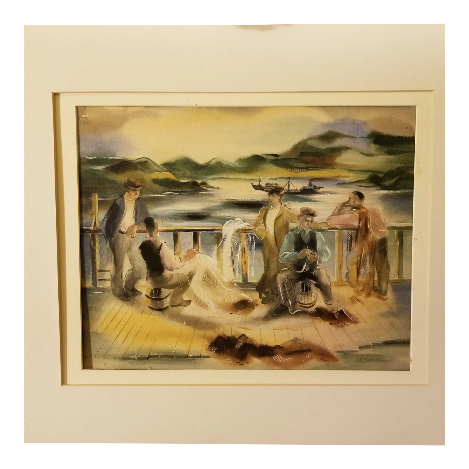 Leah Rinne Hamilton Original Watercolor Painting | Chairish