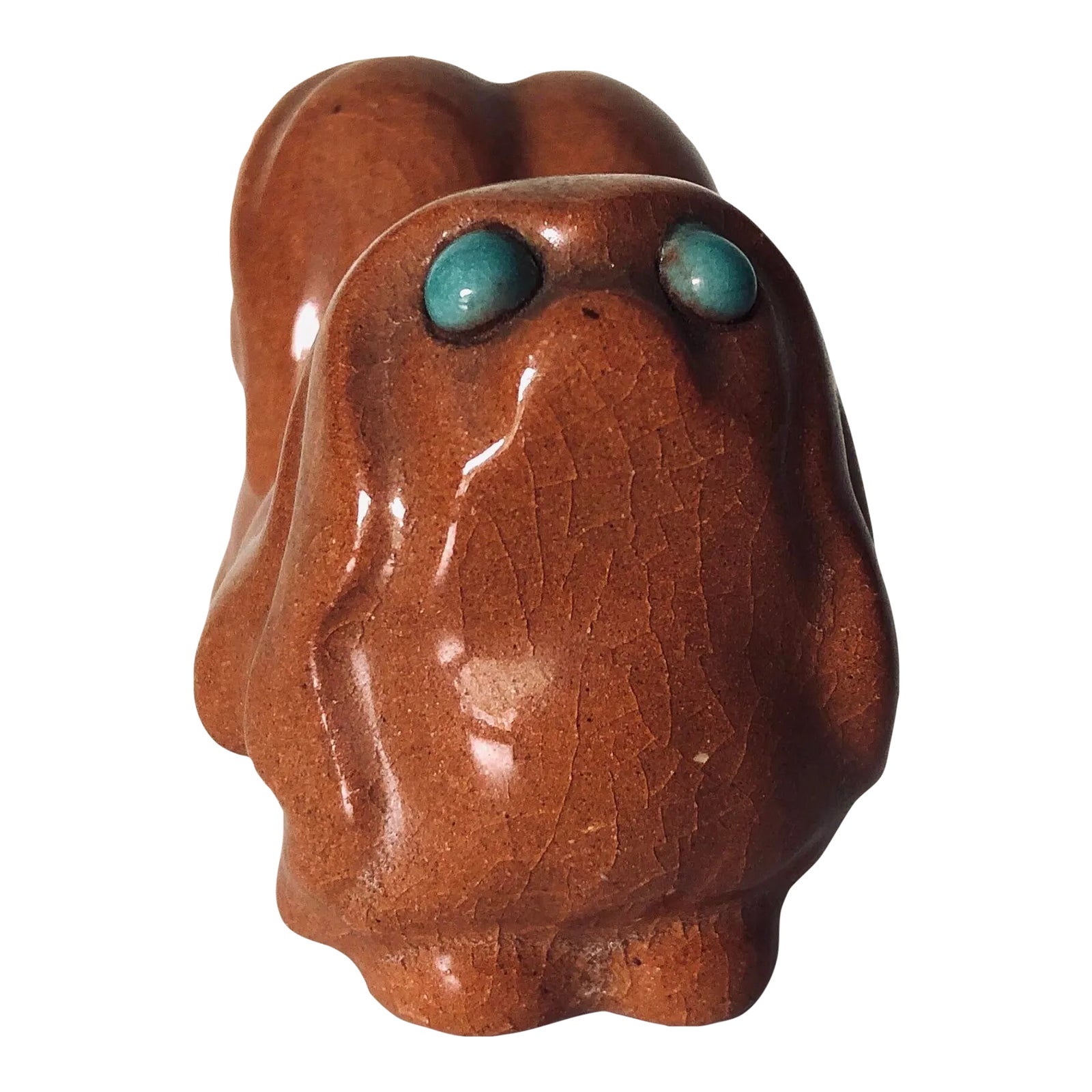 Vintage Lissio by Kay Pottery Pekingese Dog Figurine | Chairish