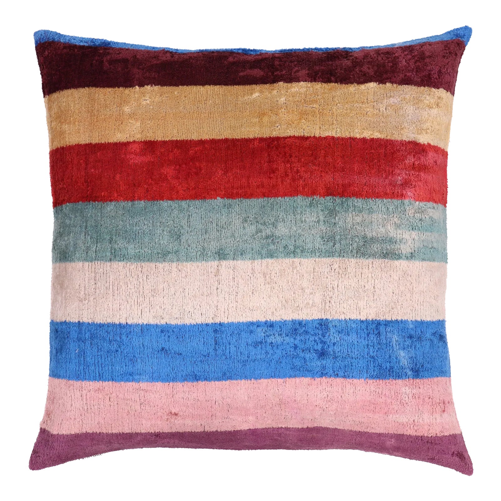Contemporary Multi Color Lgbt Handmade Velvet Throw Pillow & Down ...