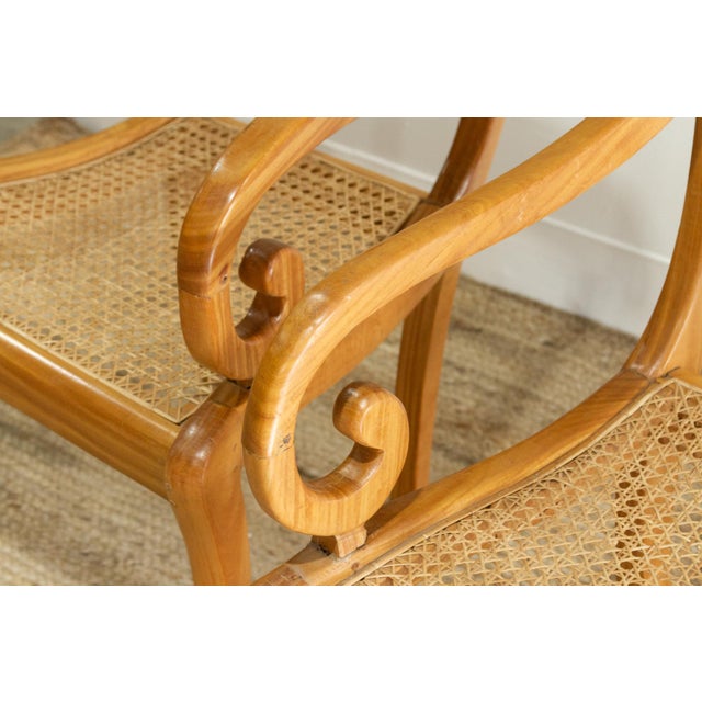 Pair of Antique British Colonial Armchairs | Chairish