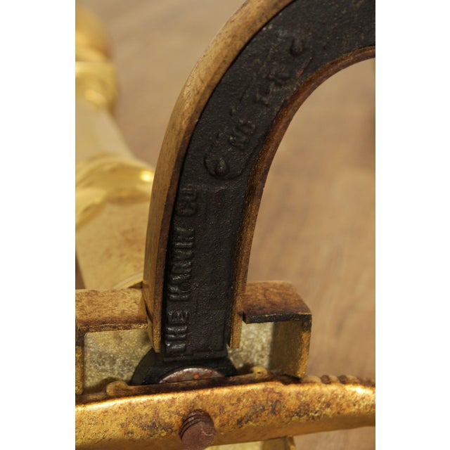 The Harvin Co. Brass Ball & Claw Foot Andirons - A Pair | Chairish