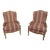 French Painted Wing Side Living Bed Room Den Chairs a Pair | Chairish