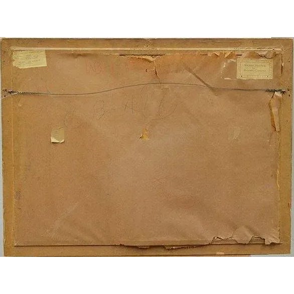 1930s Vintage Framed Watercolor Painting by Russell Cowles, the Rabbit ...