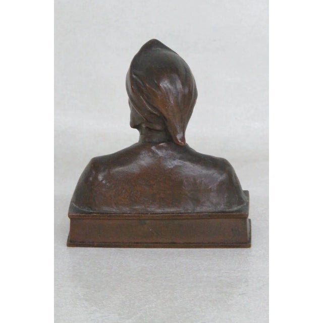 H Muller Bronze Bust of Dante Small Figurine | Chairish