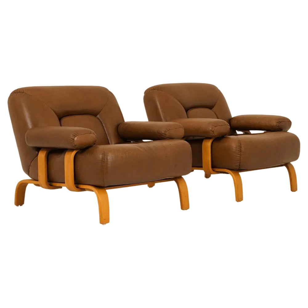 Set of Mid-Century Swedish Lounge Chairs Bristol by Gunnar Kentemo for ...