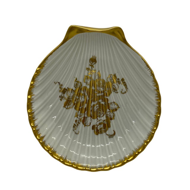 Mid 20th Century Limoges France Porcelain Clam Shell Decorative Bowl ...