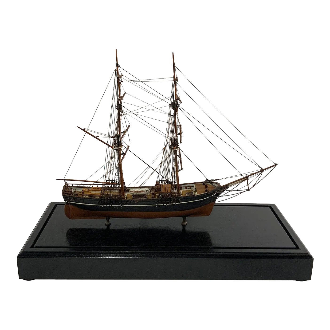 Antique Model of the Brig Volante | Chairish