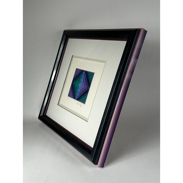 Late 20th Century Silkscreen Opp Art Lithograph Signed and Numbered by ...