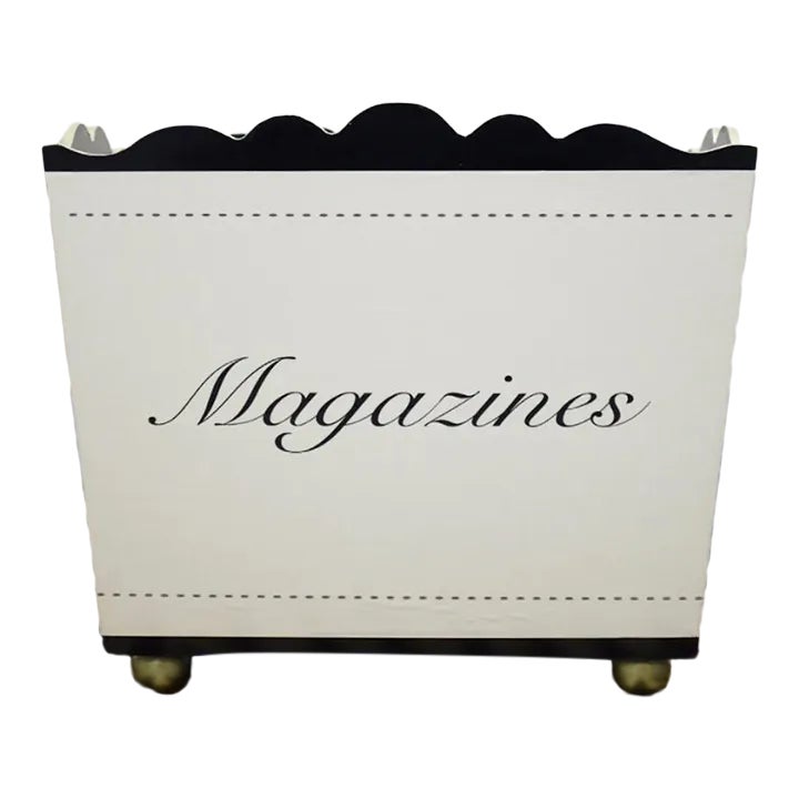 Contemporary Magazine Bin by Kathryn Anderson Designs | Chairish