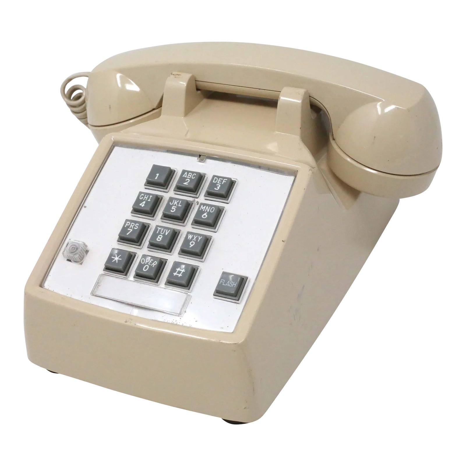 Vintage Beige Touch Tone Modular Desk Phone | Chairish