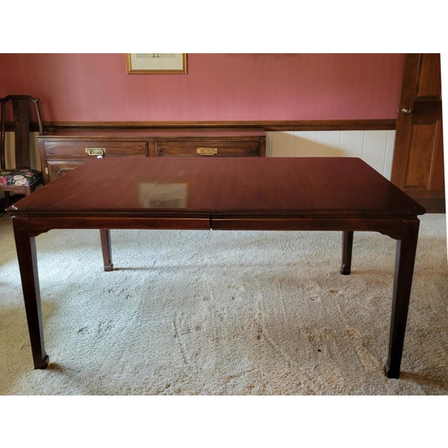 Vintage Asian Ming Style Dining Table by Davis Cabinet Company | Chairish