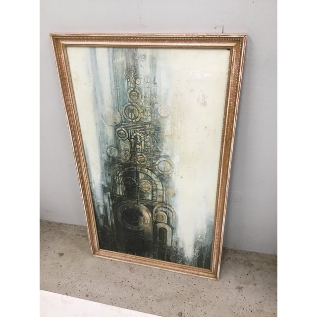 Abstract Mixed Media Painting by Donald Stoltenberg | Chairish