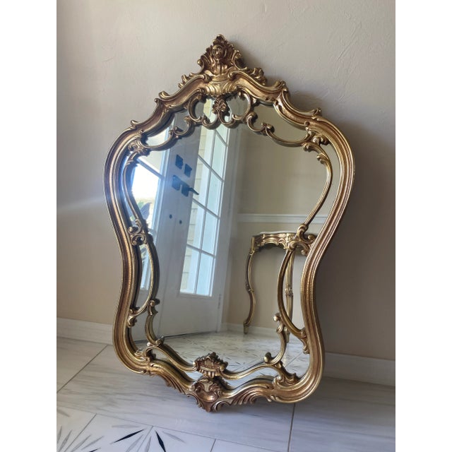 Mid 20th Century Hollywood Regency Union City Mirror and Table Company ...