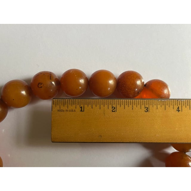Large Natural Baltic Amber Worry Beads | Chairish