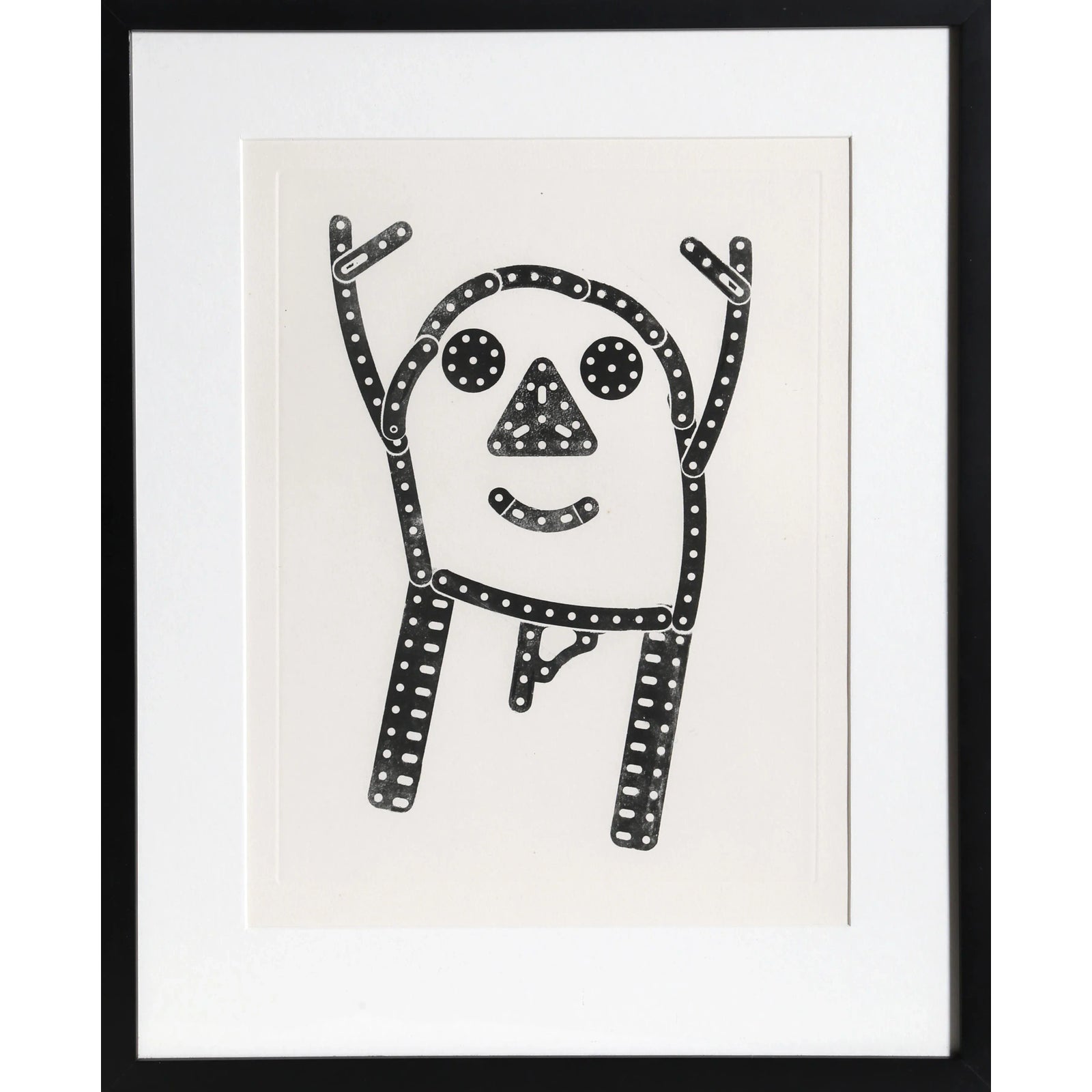 Jumping Figure, Enrico Baj Etching | Chairish