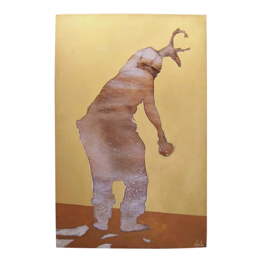 Late 20th Century Figurative Native American Style Acrylic Painting by ...