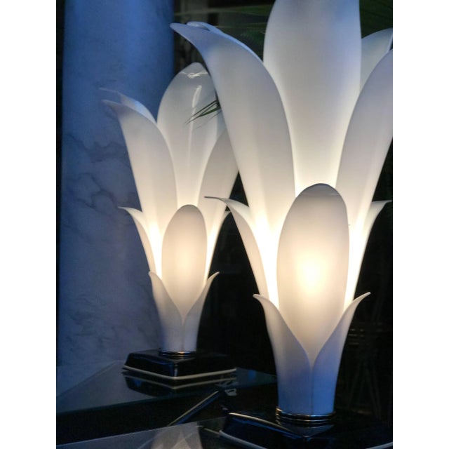 Table Lamps by Rougier - a Pair | Chairish