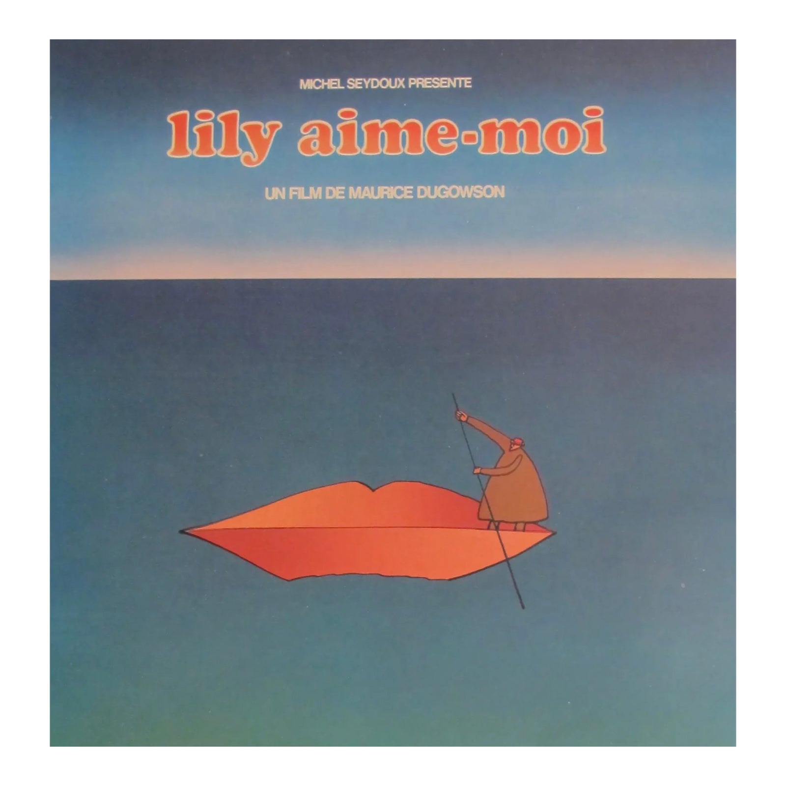 1983 Original Jean Michel Folon French Film Poster, Lily Aime-Moi | Chairish