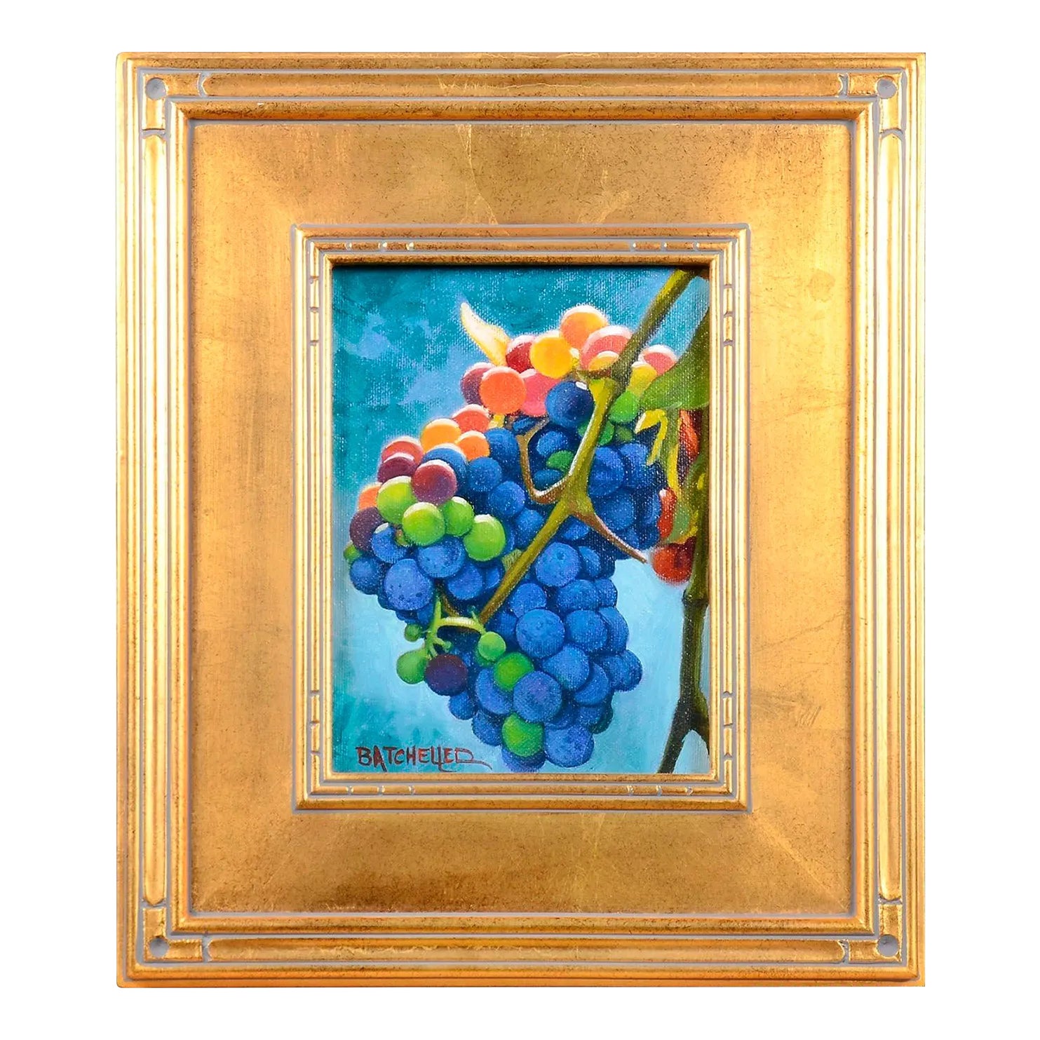 Keith Batcheller "Ready for Picken" Oil on Canvas, Framed | Chairish