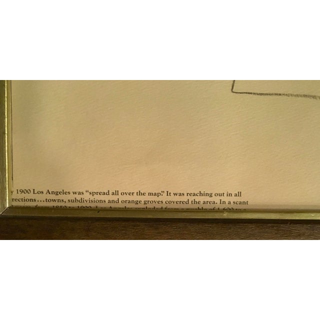 Set of 3 Framed Turn of the Century Historical Drawings Los Angeles ...