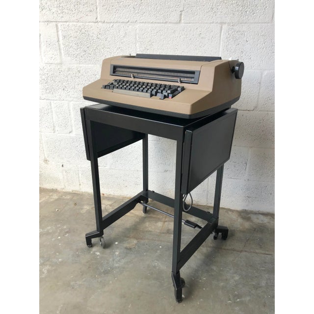 Vintage1970s Ibm Electric Typewriter on Rolling Steel Drop Leaf Cart ...