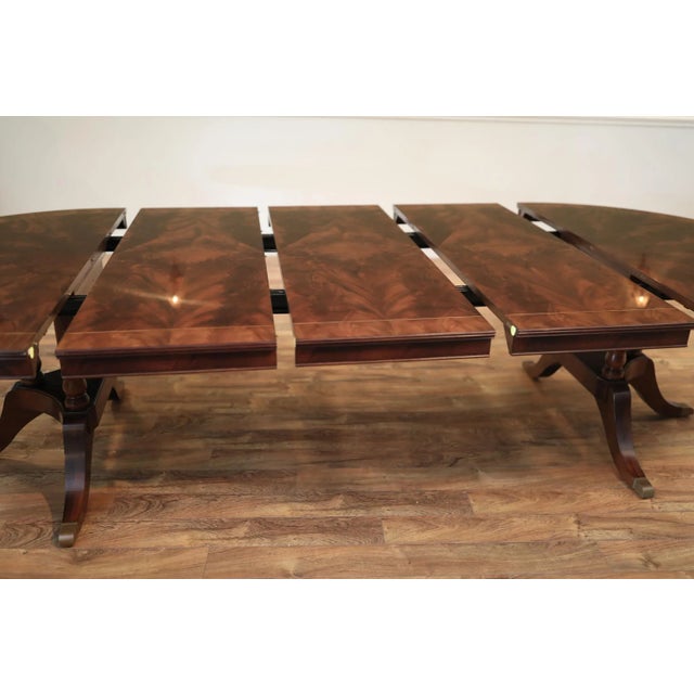 Round to Oval Mahogany Dining Table Seats 12 -Traditional Round ...