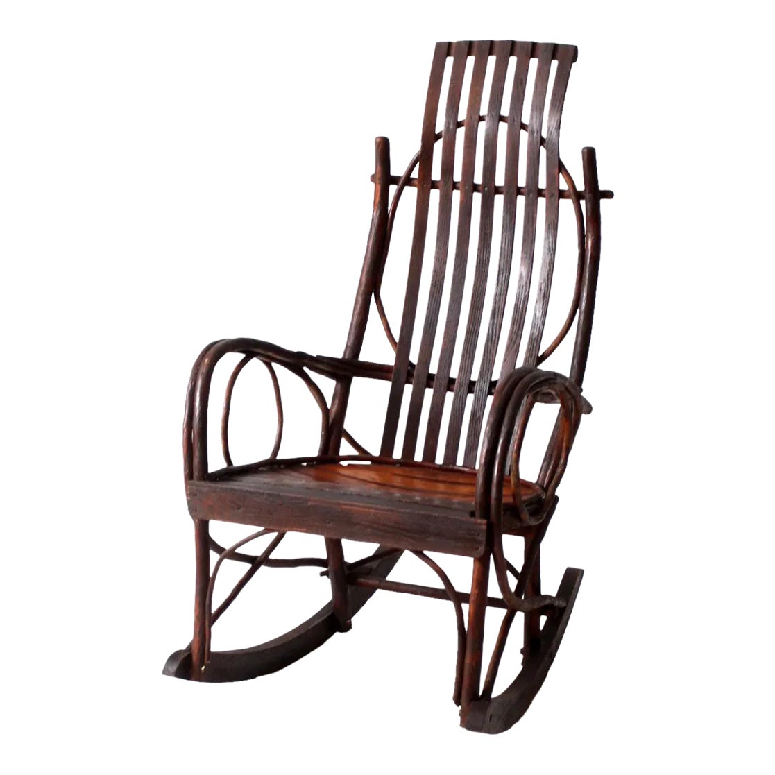 Vintage Amish Bentwood Rocking Chair | Chairish
