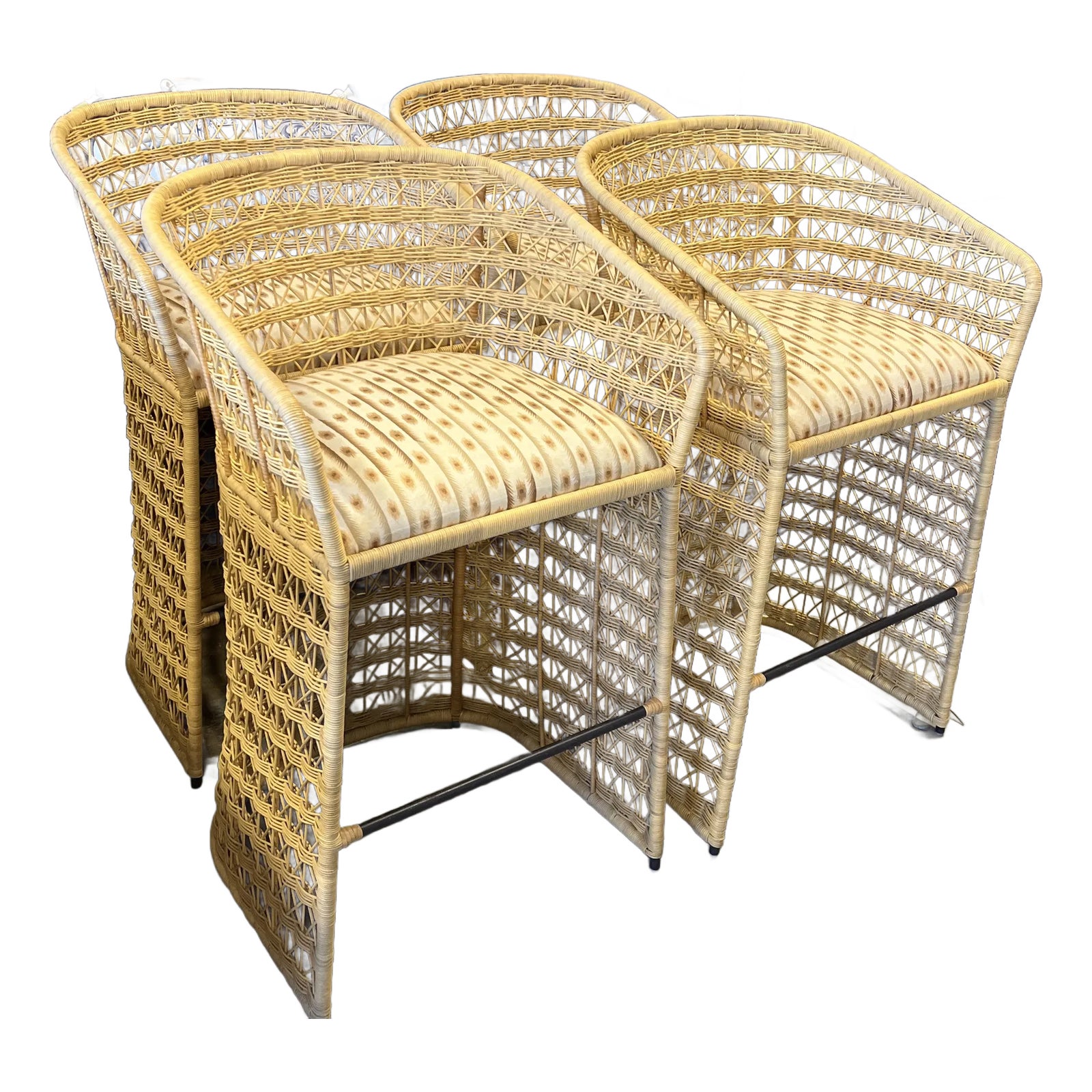 Set of 4 Gabby Libby Bar Stools | Chairish