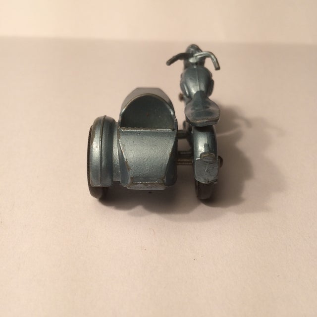 Matchbox No.4 Blue Triumph Motorcycle With Sidecar | Chairish