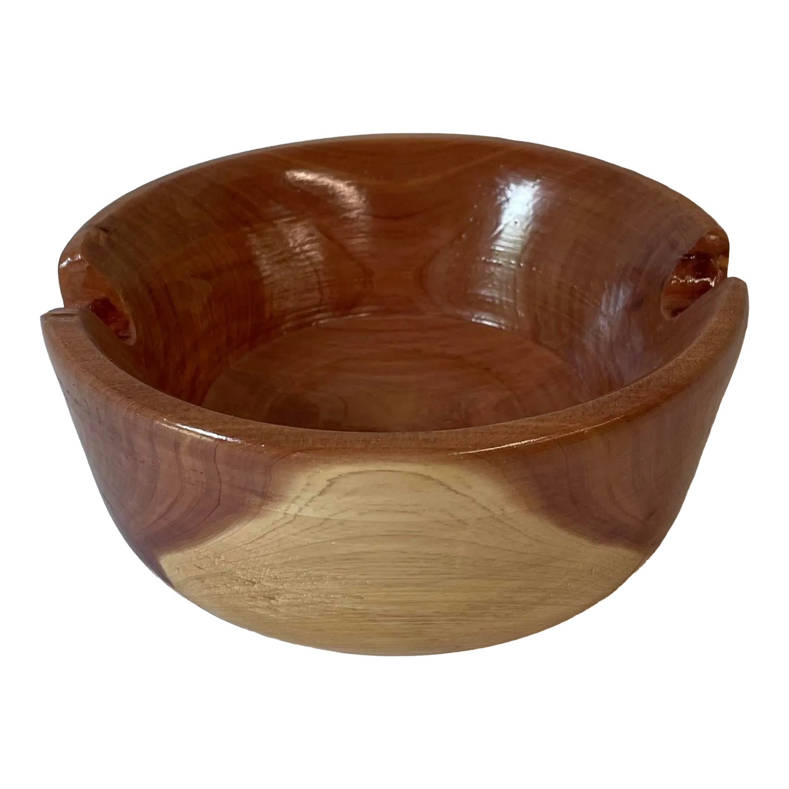 Hand Turned Cedar Bowl | Chairish