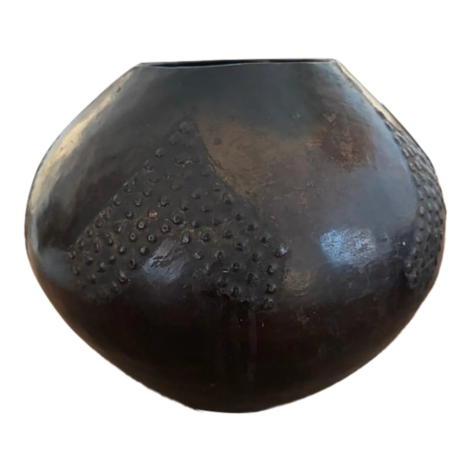 Antique 20th Century South African Zulu Black Ceremonial Terracotta Pot ...