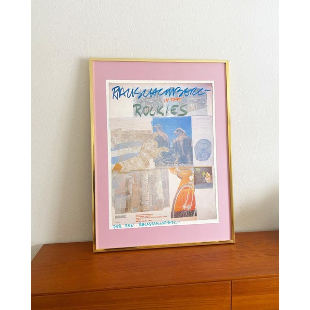 Framed Robert Rauschenberg Artist-Signed Exhibit Poster (Rare) | Chairish