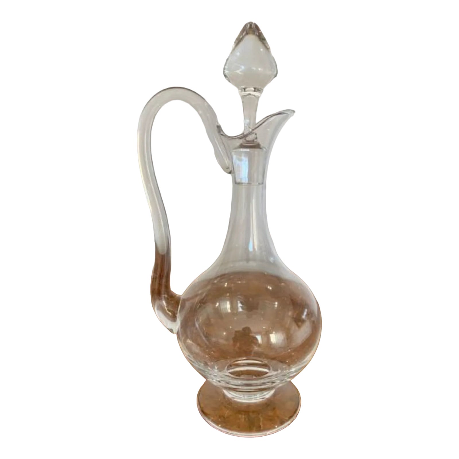 Edwardian Glass Decanter, 1910s | Chairish