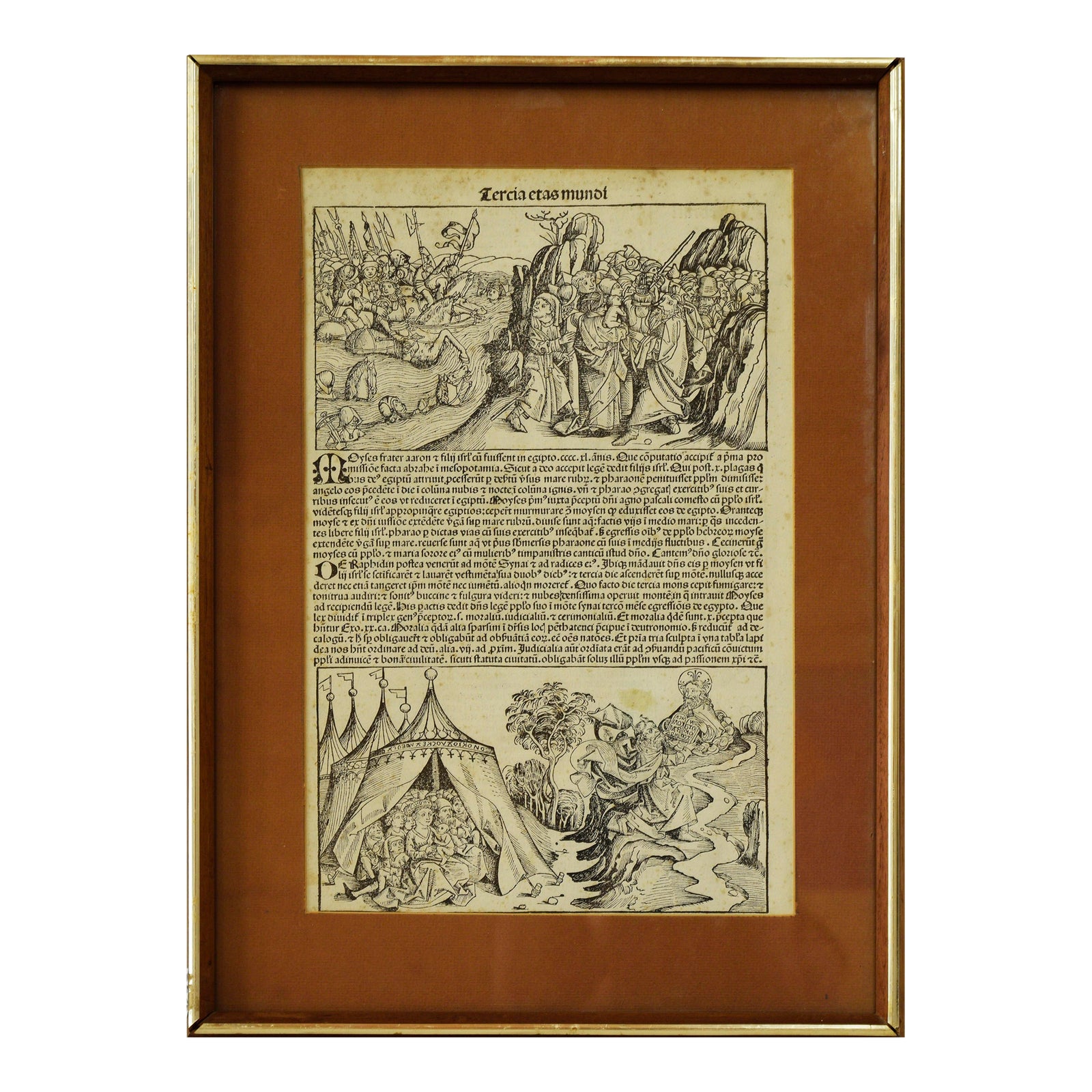 Moses Parts the Red Sea & Receives the Ten Commandments | Chairish