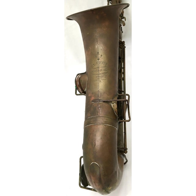 Antique Large Rustic Brass Tenor Saxophone by Buffet Crampon Cie in ...
