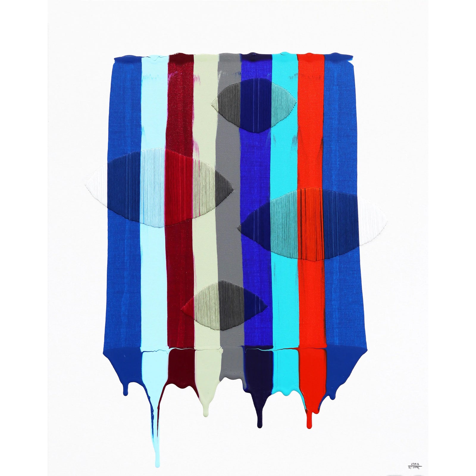 "Fils I Colors Dcxiii" Original Artwork by Raul De La Torre | Chairish