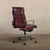 Ea219 Soft Pad Office Chair in Chrome and Aubergine Leather by Charles ...