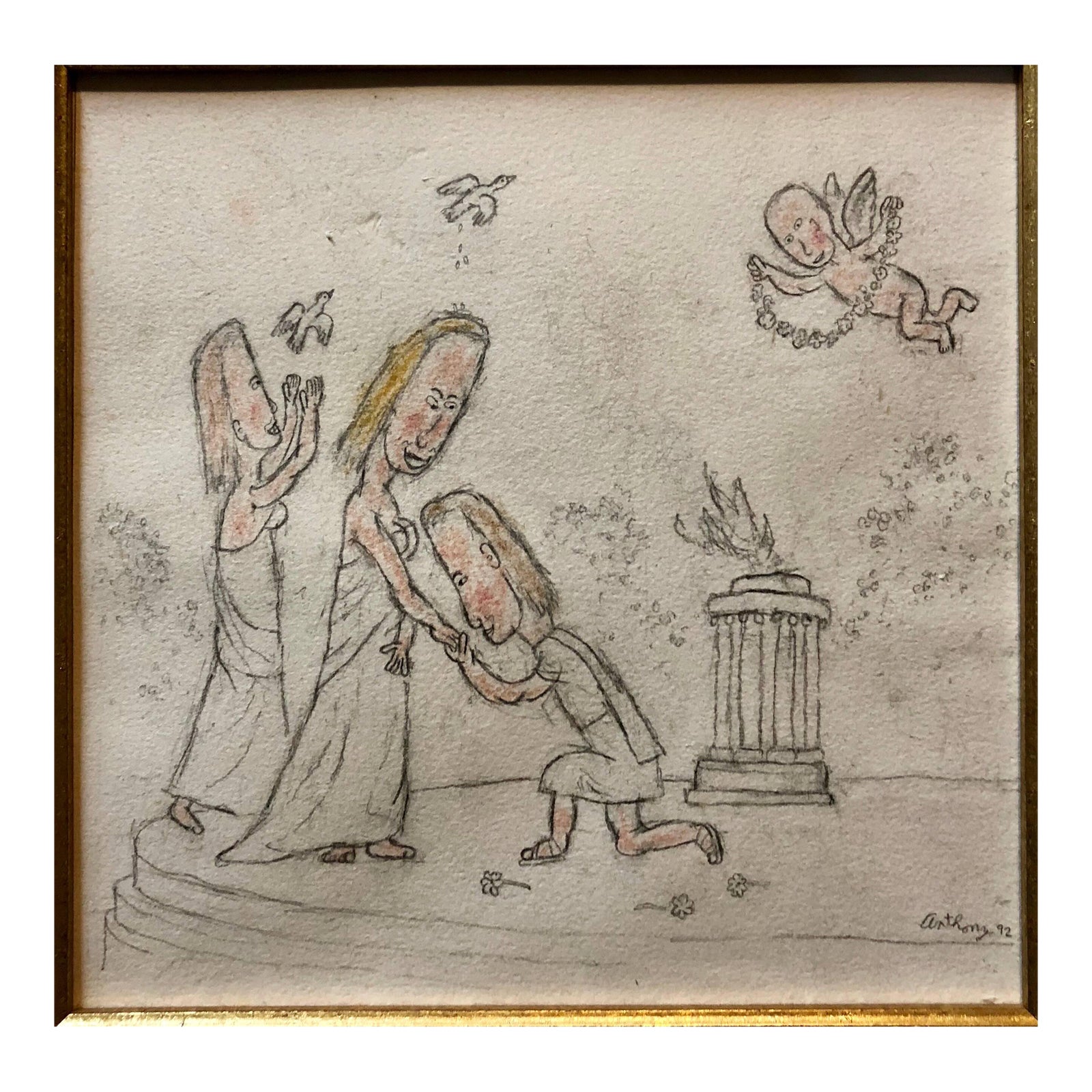 William AnthonyWilliam Anthony 1992 Caricature Drawing Will You Marry ...