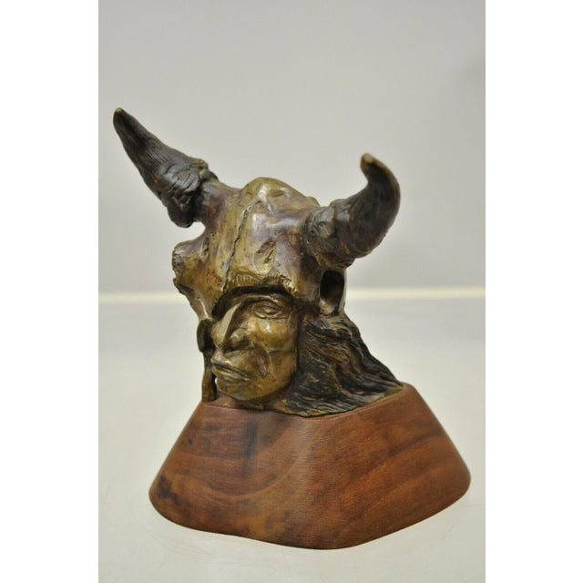 Charles Pratt Cheyenne Arapaho 6" Bronze Indian Chief Figurine ...