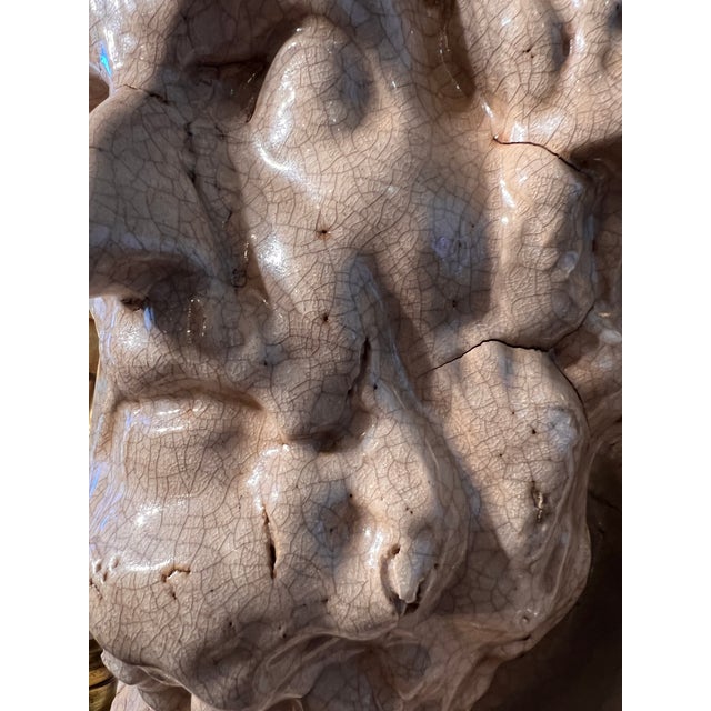 Grand Tour Revival Classical Large Glazed and Crackled Bust of Homer ...