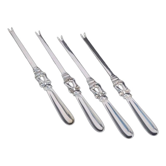 Sterling Silver Lobster Forks by Johan Rohde for Georg Jensen, 1940s ...