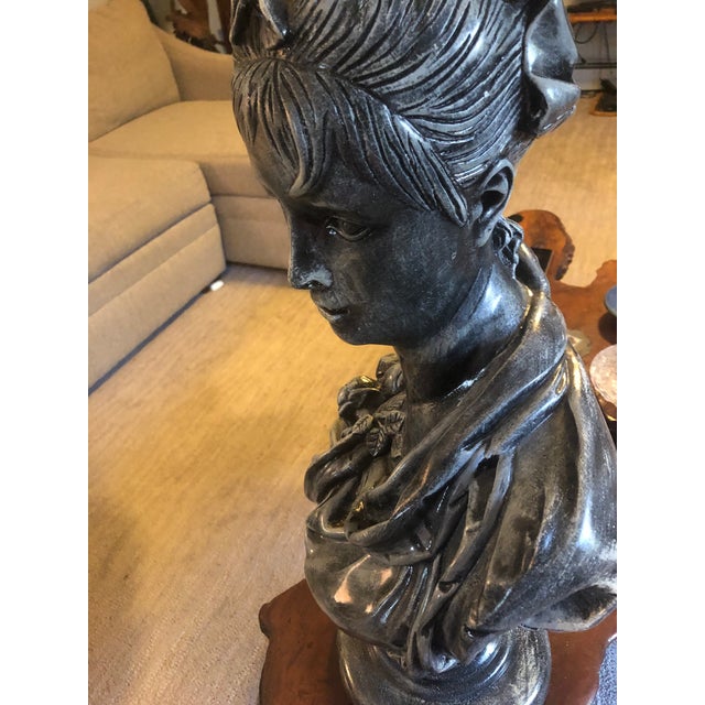 Vintage Ceramic Large Women Statue Bust | Chairish