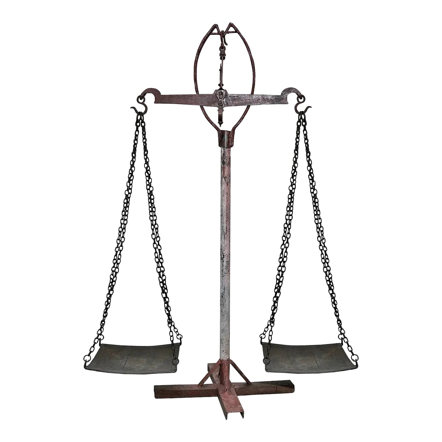 Early 1900s Antique 89" Tall Weighing Scale | Unique Eclectic Measure ...