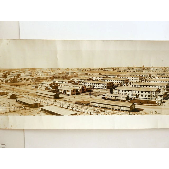 Antique 64" Eugene Goldbeck Panoramic Photo 1917 Camp Travis Wwi San ...