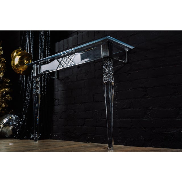 Acrylic Console Table "Scarlett" | Chairish