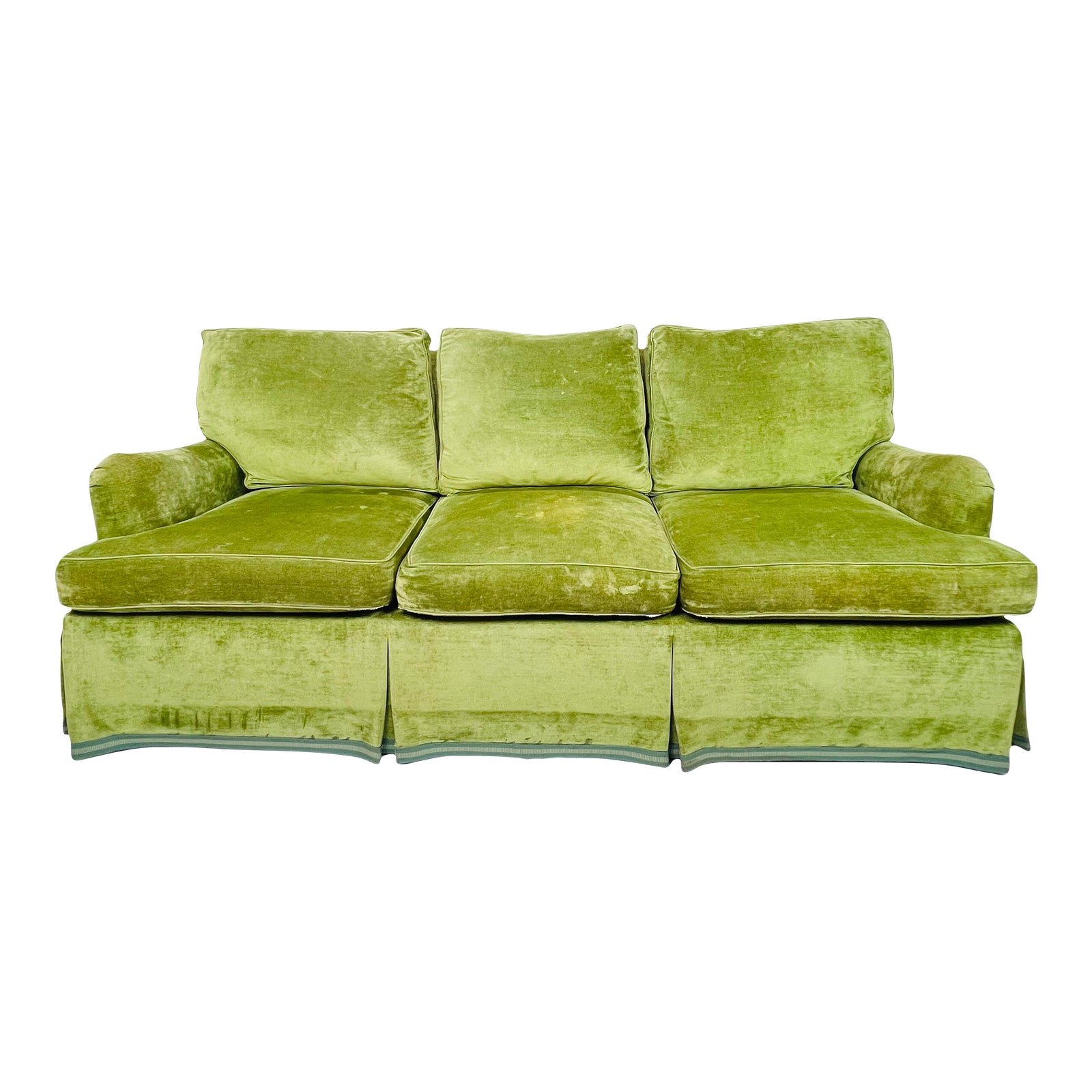 English Rolled Arm Sofa | Chairish