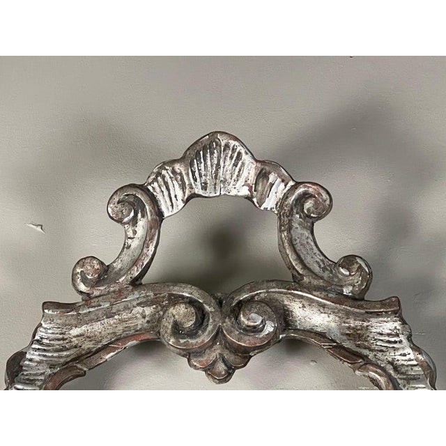 Italian Rococo Style Silver Gilt Mirror C. 1930's | Chairish