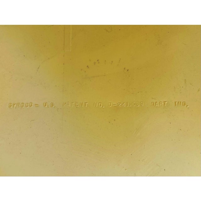 Set of 4 Vintage Yellow Syroco Plastic Chairs | Chairish