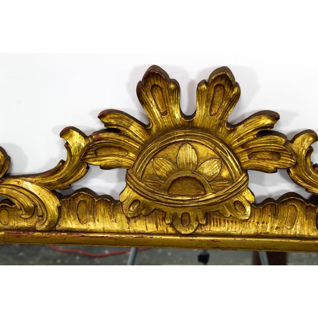 1940s Hollywood Regency Hand Carved Gilded Mirror | Chairish